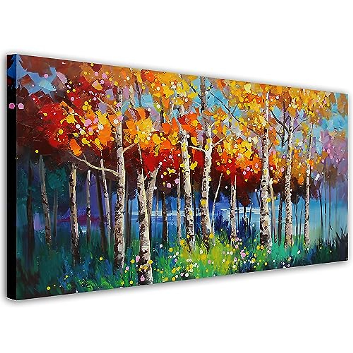 Artmaple Paint by Number for Adults Beginner Students, Ideal Gift Choice for Birthday,Anniversary or Any Festival.DIY Acrylic Painting Kit for Room Decor (12x24, Birch Forest)