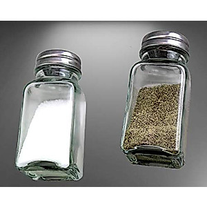 Salt and Pepper Shaker Set (Clear Glass)