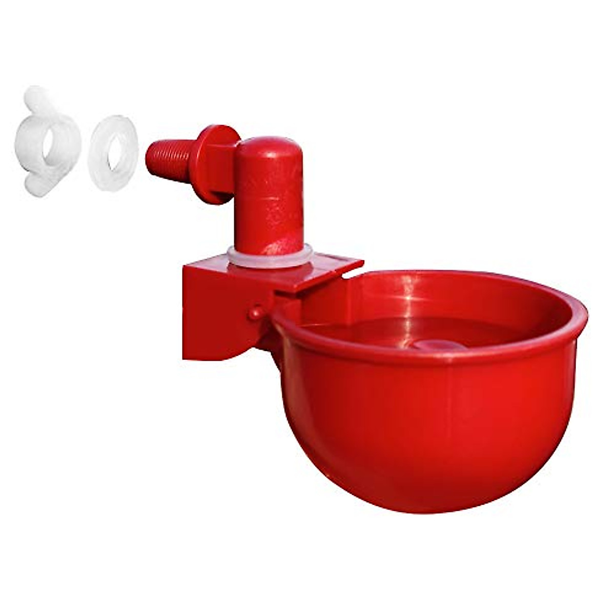 Chicken Water Cup Waterer Kit for Poultry - Pack of 6 + One Extra for Free (Total of 7)