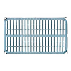 METRO MetroMax i MX2442G Plastic Industrial Shelf with Grid Mat, 24" x 42"