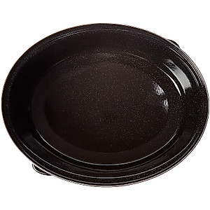 16.5"L x 15"W x 8"H (42cmx38cmx20.3cm) Uniware Healthy Enamel Coating Turkey Roaster, Roaster Pan for Turkey, Roaster for Chicken