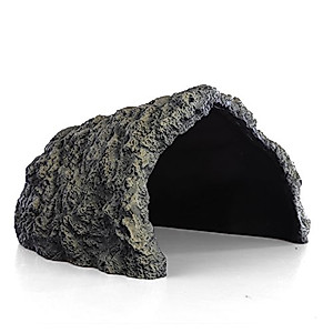 Scakbyer Reptile Habitat Decor Turtle Hideouts Cave Bark Bends Aquarium Fish Tank Ornament …