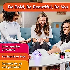 SUNUV UV LED Nail Lamp, Gel UV Light Nail Dryer for Gel Nail Polish Curing Lamp with Sensor 2 Timers SUN9C Pink Gift for Women Girl