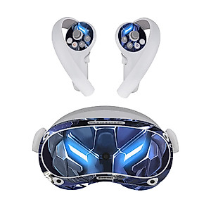 VR Headsets and Controllers Skins Stickers,PVC Sticker Protective Decal Accessories for PICO 4 (2)