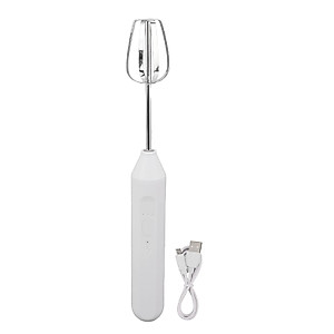Electric Hand Blender，3 in 1 Immersion Blender Handheld, Beater Electric Milk Frother Coffee Blender Milkshake Blender Foamer Kitchen Tools(White)