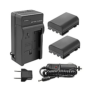 Bonacell 2Pack NB-2L/ NB-2LH Replacement Battery and Charger Compatible with Canon PowerShot S80 S70 S60 S50 S45 S40 S30 G9 G7 DC420 DC410 VIXIA HF EOS 400D 350D Digital Rebel XTi XT
