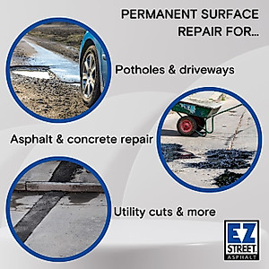 EZ Street EZ50 Asphalt Cold Patch Pothole Repair, 50-Lbs. - Quantity 1