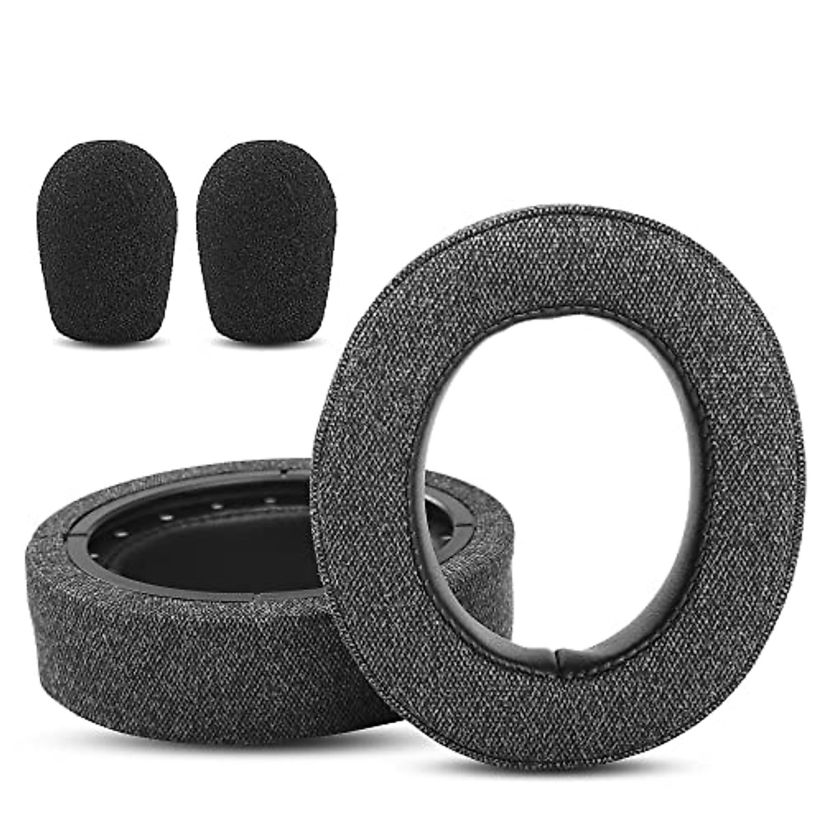 HS70 YunYiYi Upgrade Ear Pads Ear Cushion Replacement Compatible with Corsair HS70 HS50 HS60 Pro HS75 XB Headphones Thicker Fabric Earpad