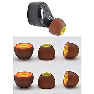 Zotech Hybrid Eartips (Memory Foam & Silicone Combo) Premium Memory Foam & Silicone Universal Ear Bud Tips Universal Design for Headphones. (S/M/L)