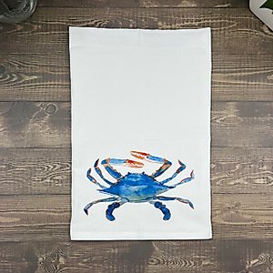Blue Crab Kitchen Towel, by the Artist
