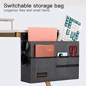 Casaottima L Shaped Gaming Desk, Home Office Desk with Round Corner, Computer Desk with Large Monitor Stand Desk Workstation