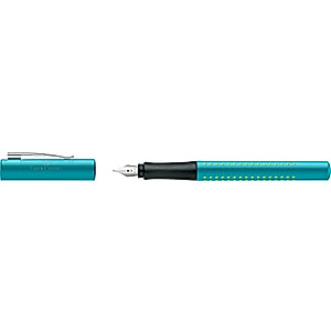 Faber-Castell 140916 Grip 2010 M Fountain Pen - Turquoise