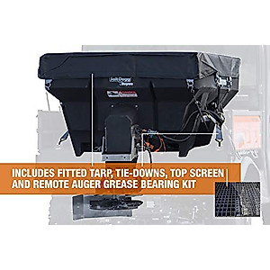 Buyers Products SHPE0750 SaltDogg 0.75 Cubic Yard Electric Poly Hopper Spreader With Standard Chute, Black