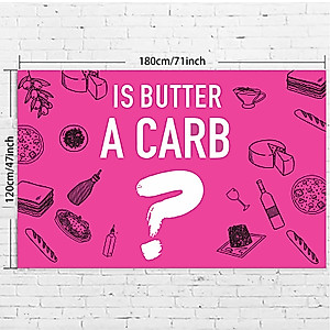 Is Butter A Carb? Hot Rose Pink Happy Birthday Banner Burn Book Theme Decorations Decor for Bridal Shower Wedding Night Out Hen Movie Bachelorette Party Girls Woman Birthday Party Favors Background