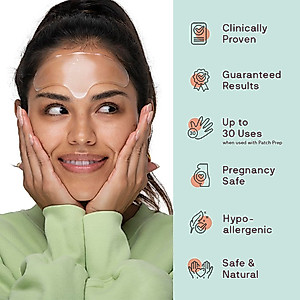 Dermaclara Silicone Facial Patches - Anti-Wrinkle Face Patches for Frown, Smile Lines & Forehead, Reusable Overnight Silicone Wrinkle Pads, Up to 30 Uses - 4 Under Eye Patches & 1 Forehead Patch