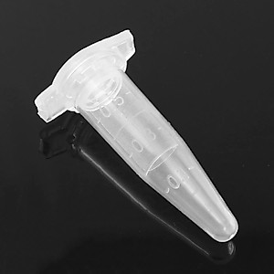 E-outstanding 0.5 ml Experimental Microcentrifuge Tube with Snap Cap for Accurate Sampling and Small Sample Storage, 200 Pieces