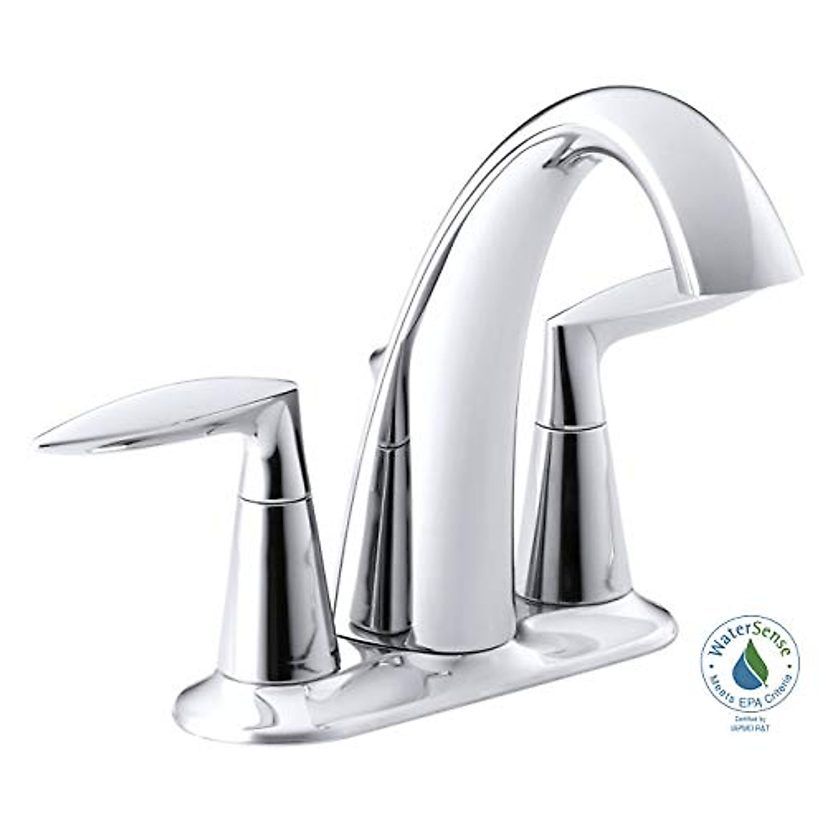 Bathroom Faucet by KOHLER, Bathroom Sink Faucet, Alteo Collection, Centerset Faucet, Polished Chrome, K-45100-4-CP