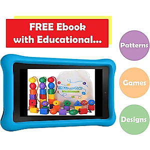 CC O Play Large Lacing Bead Set for Kids - 36 Jumbo Beads & 4 Threads for Toddlers - Montessori Educational Stringing Toy for Preschool Children - Bonus Bag & Ebook with Primary Resources