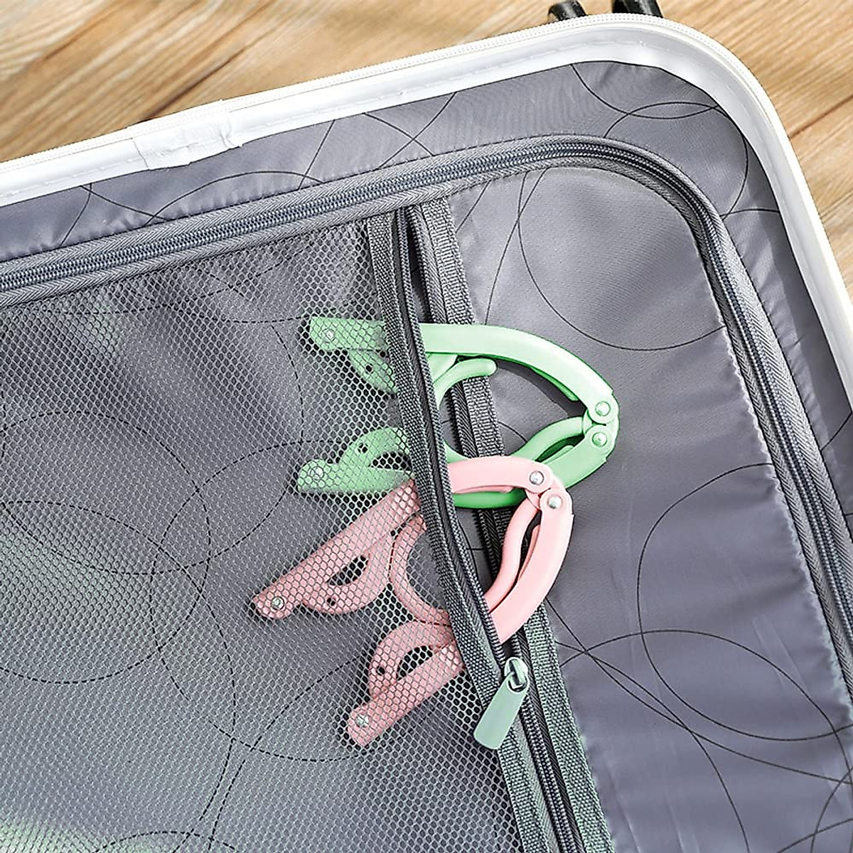 12pcs Travel Folding Hanger Household Multifunctional Portable Hanger