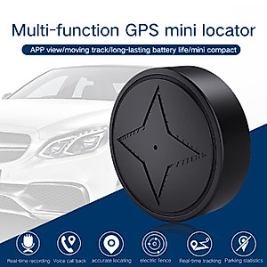 GPS Strong Magnetic Car Vehicle Tracking Anti-Lost Tracker, Multi-Function GPS Mini Locator, Monitoring, Automatic Recording/Voice Activated Callback with App, for Vehicles
