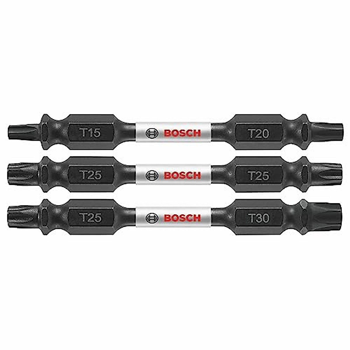 BOSCH ITDETV2503 3-Piece 2-1/2 In. Impact Tough Double-Ended Screwdriving Bit Assorted Set