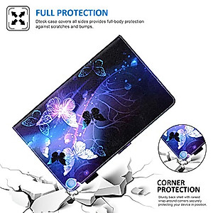 Galaxy Tab A 8.0 2019 Case,T290 T295 Cover, Dteck Multi-Angle Viewing Stand Flip Shell Wallet Case for Samsung Galaxy Tab A 8.0 inch 2019 Released Model SM-T290 / SM-T295 / SM-T297, Twinkle Butterfly