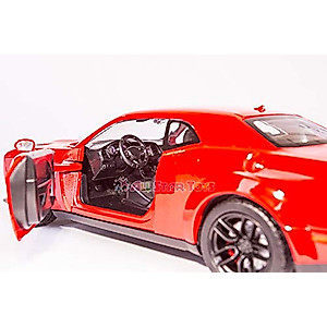2018 Dodge Challenger SRT Hellcat Widebody Red 1/24 Diecast Model Car by Motormax 79350R