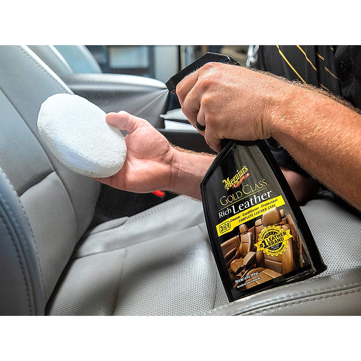 Meguiar's Rich Leather Cleaner/Conditioner - Spray