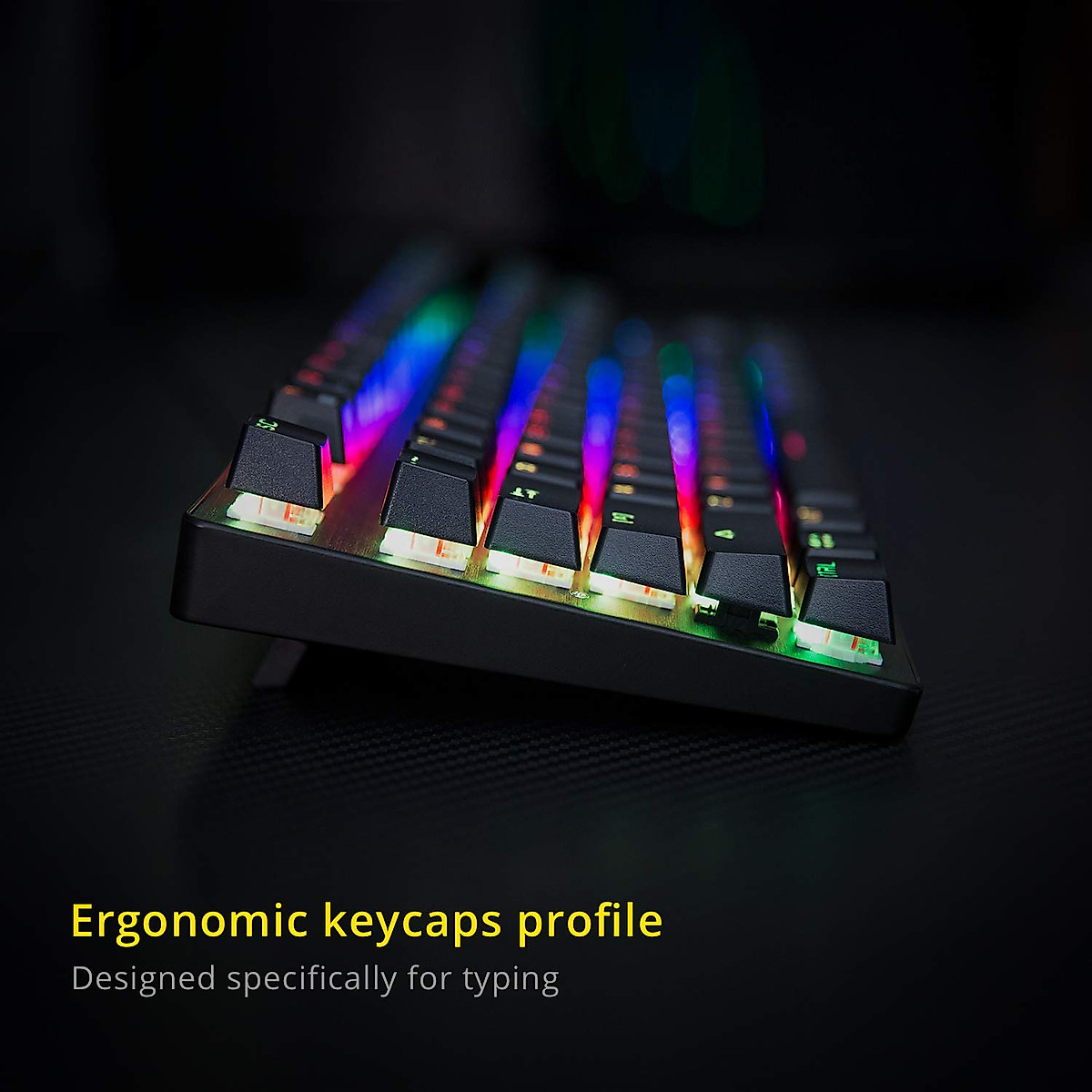 DREVO Tyrfing V2 Customizable RGB Compact 87 Keys Mechanical Gaming Keyboard USB Wired Tenkeyless Programming Macro Media Control Software Support Outemu Red Switch Black