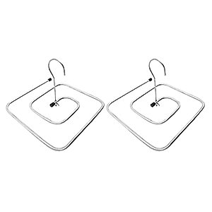 DOITOOL 2pcs Spiral Hanger Stainless Steel Spiral Drying Rack Sheets and Blankets Spiral Saving Rack Drying Rack Square Spiral Quilt Storage Hanger