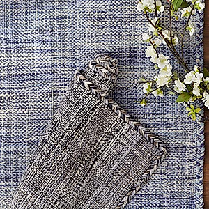DII Woven Rugs Collection Hand-Loomed, 2x3', Blue Variegated