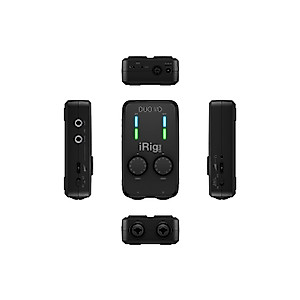 IK Multimedia iRig Pro Duo I/O USB audio interface, TRS balanced & headphones outputs, audio mixer to 24-bit, midi interface for music studio, recording, podcasting, streaming & social apps
