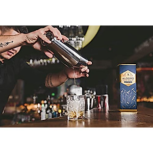 11-Piece Silver Boston Cocktail Shaker Set Bartender Kit | Drink Mixer Bar Set | Cocktail Set Bar Accessories: Martini Shaker, Strainer, Jigger, Muddler, Spoon, & More