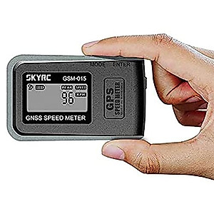 SKYRC GSM-015 GPS Enabled GNSS Remote Control Speedometer and Altimeter Data Tracking Device for Vehicle, RC Car, Boat, Plane, Rocket, and Quadcopter