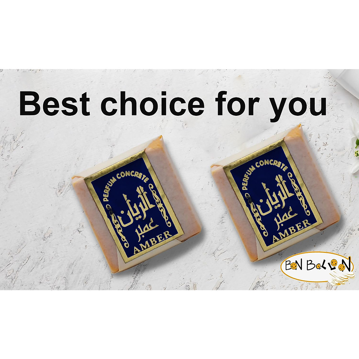 bonballoon 1pcs Islamic Fragrance Perfume Jamid Natural Organic Musk Amber Solid Alcohol Free Arabian Arab Cube Halal