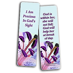 Devotional Bible Verses for Women Bookmarks (12 Pack) - Collection of Inspiring and Motivational Bible Verses and Quotes for Women