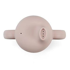 PandaEar 100% Silicone Drinking Training Cup Tiny Cup with Lid for Baby Toddler and Infants, with Easy-Grip Handles for Self-Feeding Training, Drop Proof, Sprill Proof, Microwave & Dishwasher Safe