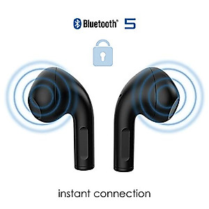 BoomPods Zero Buds Bluetooth Earbuds - Powerful Compact Buds True Wireless and Big Sound with Bluetooth 5