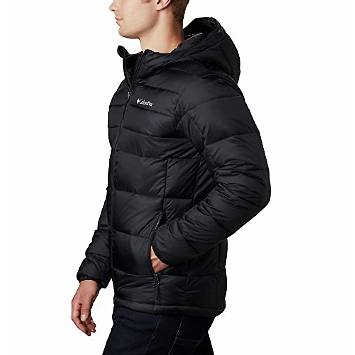 Columbia Men's Buck Butte Insulated Hooded Jacket, Black, X-Large