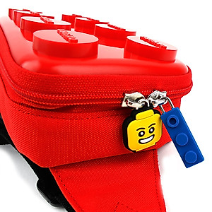 Building Blocks Pieces Waist Pack Fanny Bag Hipsack Cell Phone Toys Holder for Boys Kids Brick Storage Travel Sling Pouch, Officially Licensed