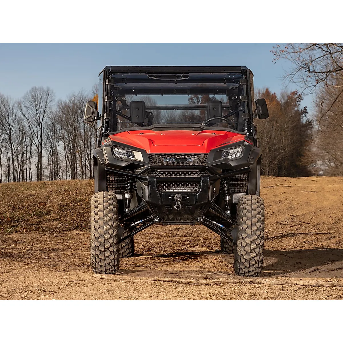 SuperATV 3" Lift Kit Compatible with 2016+ Honda Pioneer 1000/1000-5 / Deluxe | Run up to 28" Tires | Maintains Steering Radius and Suspension Travel | Cover More Ground!