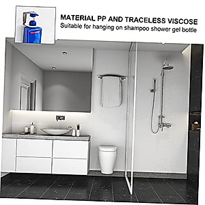 Cabilock 6 Pcs Shower Gel Holder Body Wash Container Hanging Storage Shelves Trace-free Storage Holders Punch-free Detergent Holders No Trace No Trace Stickers Shampoo Rack Shampoo Holders