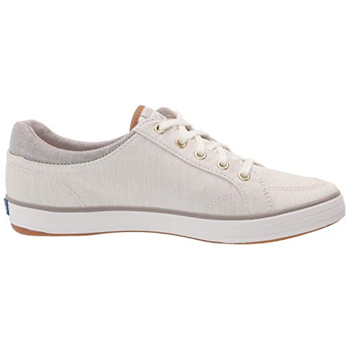 Keds Women's Center II Sneaker, Gray Stripe, 7.5 Medium