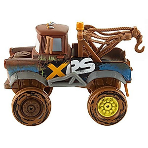 Disney Pixar Cars XRS Mud Racing Mater Oversized 1:55 scale Die-cast, Real Suspension, Off-Road, Dirt-splashed, All-terrain Wheels, 1:55 scale, Ages 3 and up
