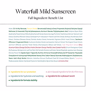 d'Alba Italian White Truffle Waterfull Mild Sunscreen, Vegan mineral mild sunscreen, suncreen for sensitive skin, non-nano sunscreen, light-finish sunscreen