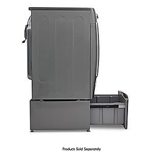 Kenmore Elite 51043 29" Wide Laundry Pedestal with Storage Drawer in Metallic silver