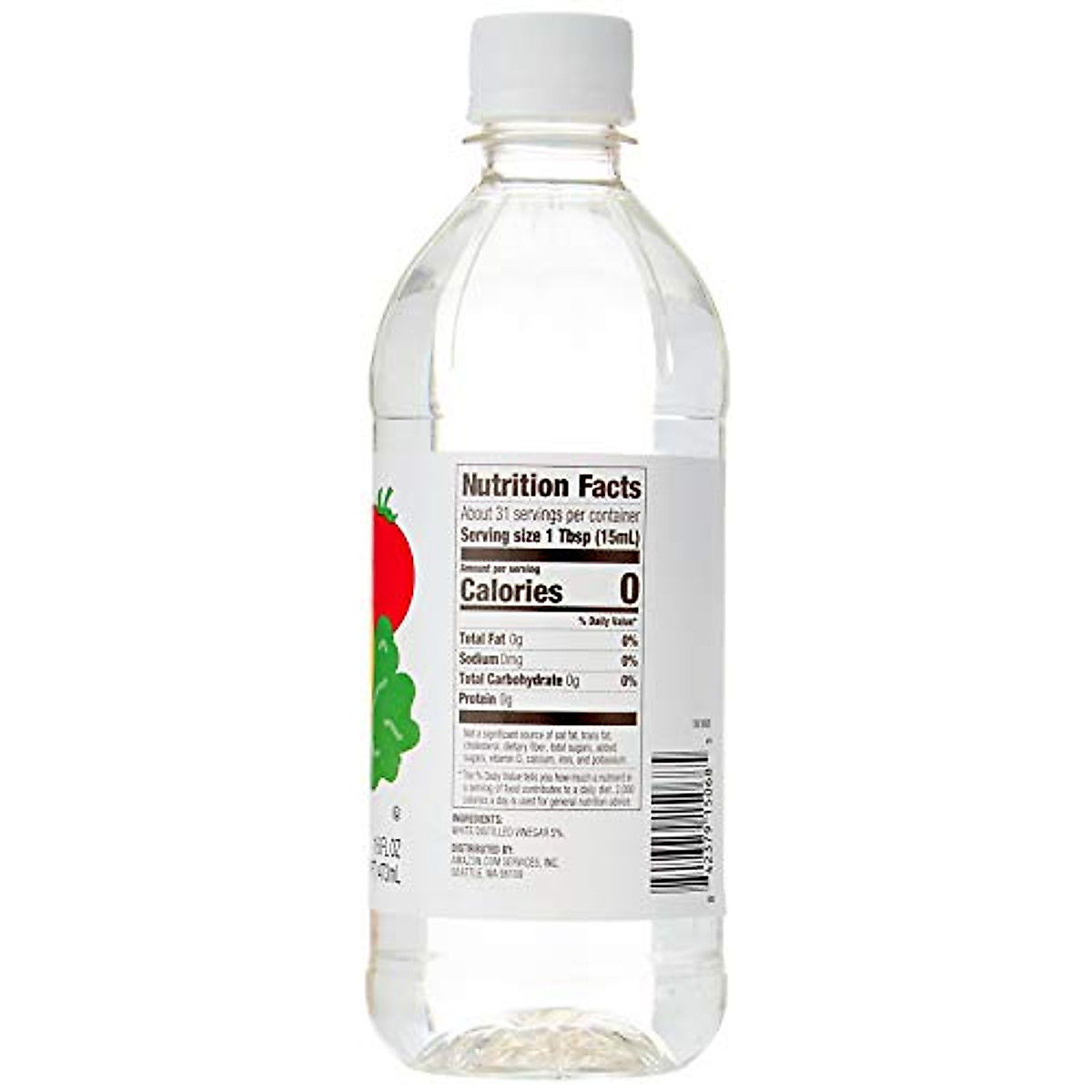Amazon Brand - Happy Belly White Distilled Vinegar, Kosher, 16 Fl Oz (Packaging May Vary)