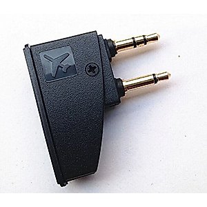 SYMWELL Generic Airline Airplane Flight Headphone Adapter Aviation Plugs to 3.5mm Jack for Bose QuietComfort15 QuietComfort20 QuietComfort3 QC15 QC20 QC3 Headphones
