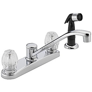 Peerless P225LF Classic Two Handle Kitchen Faucet, Chrome