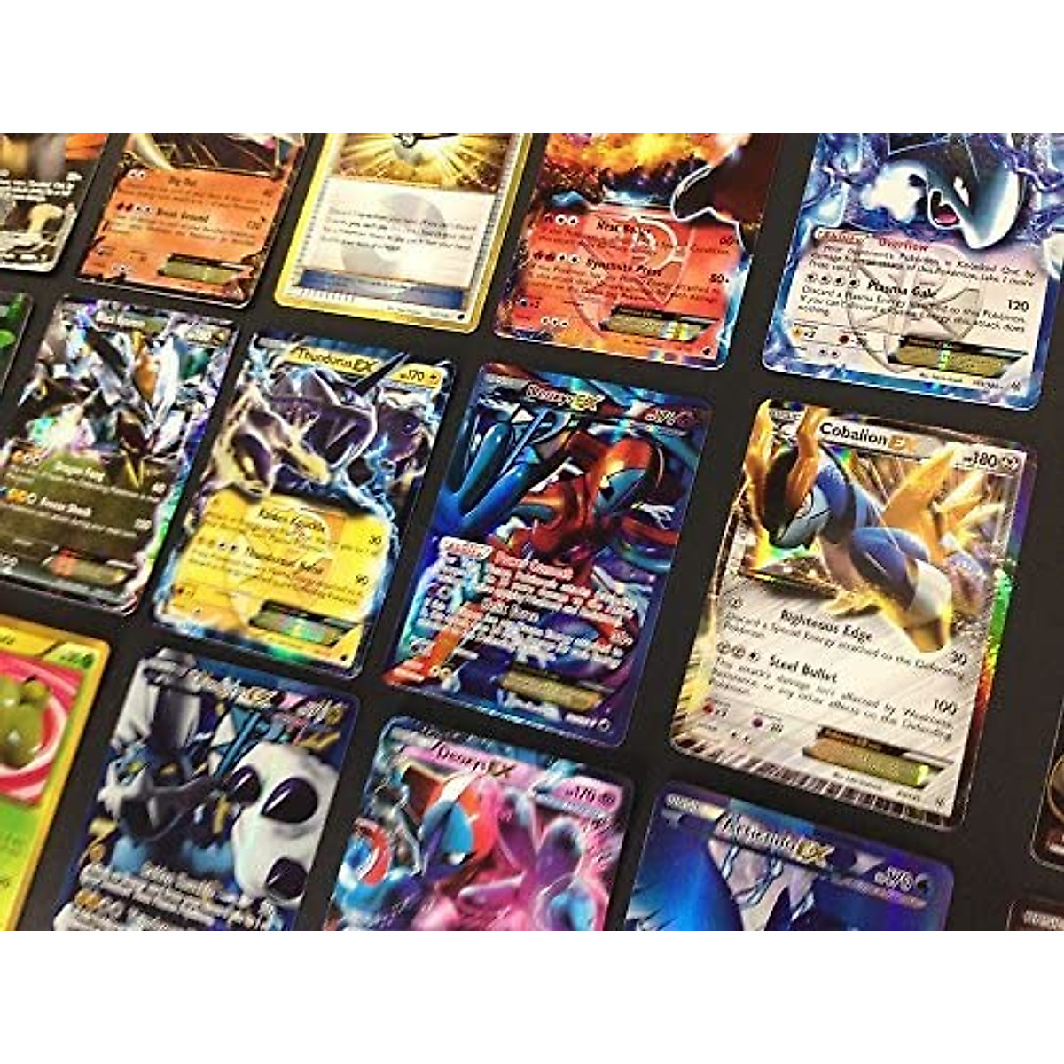 Pokemon TCG : 100 Card LOT Rare, COM/UNC, Holo & Guaranteed EX, MEGA OR Full Art
